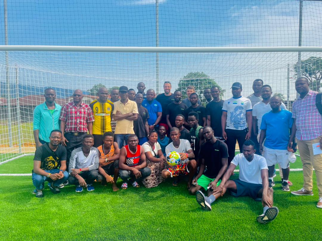 EDEL Grass Hand Over the Kenema Artificial Turf TO SLFA | OWLPRESS