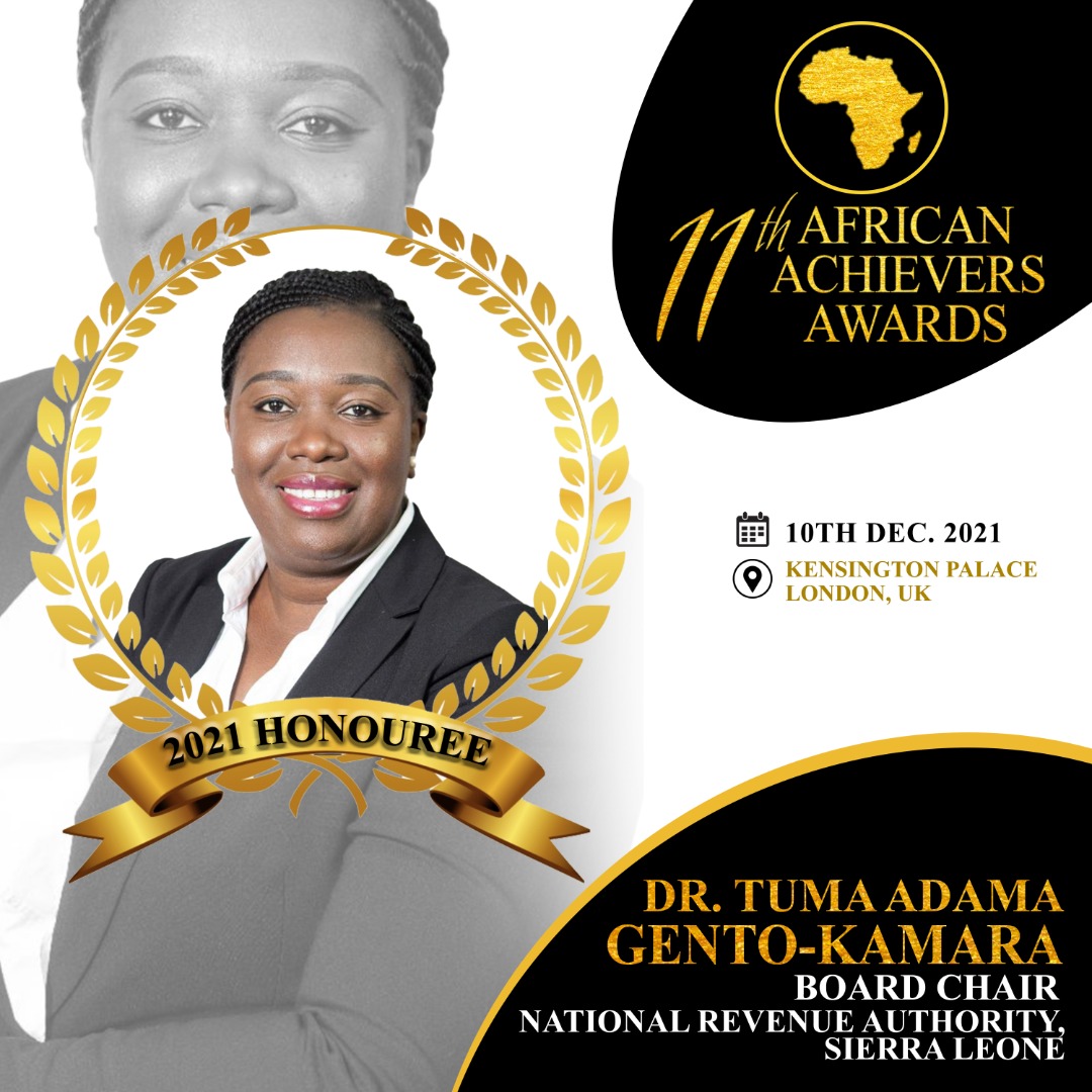 Dr. Tuma Gento-Kamara Honored by the African Achievers Awards for ...